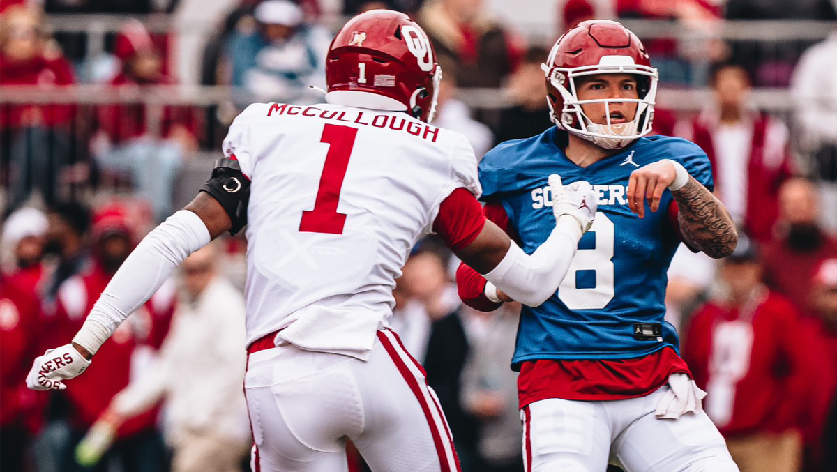 OU LB Dasan McCullough's Arms Go Viral After Offseason Transformation ...