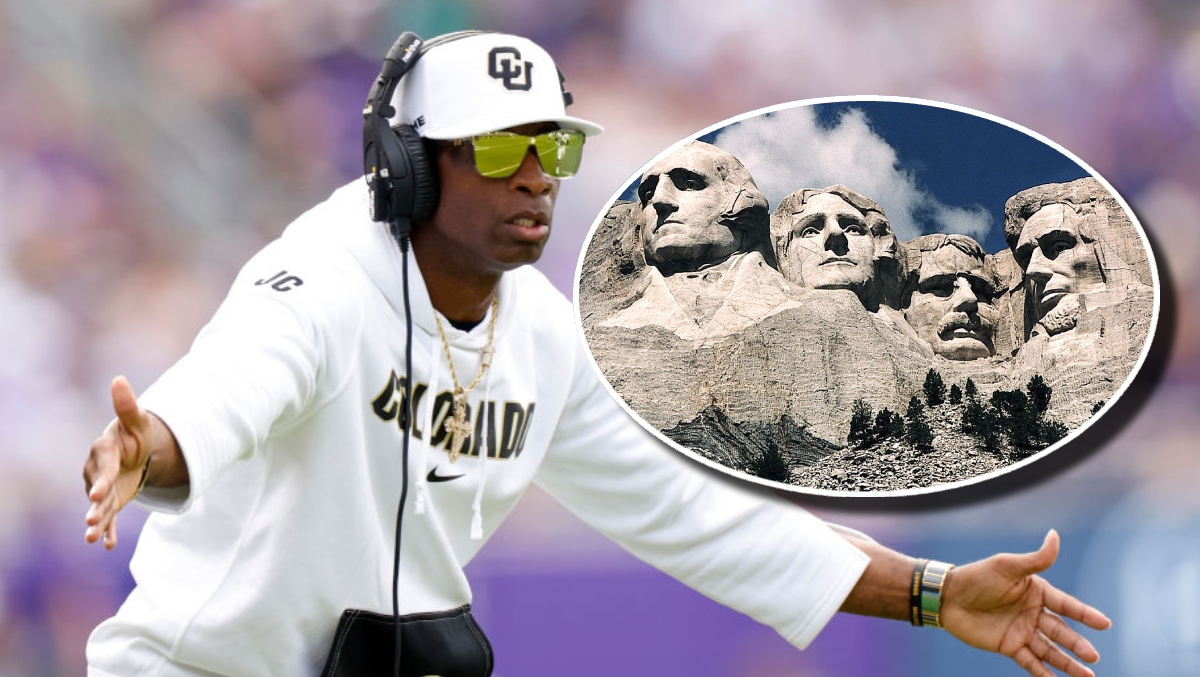 Deion Sanders Reveals That He Thinks Mount Rushmore Is In LA | OutKick Deion Sanders Reveals That He Thinks Mount Rushmore Is In LA | OutKick