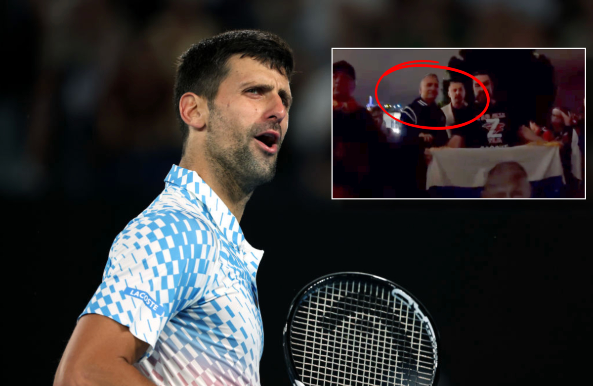 Novak Djokovic's Dad Poses With Russian Flag With Putin's Face On It ...