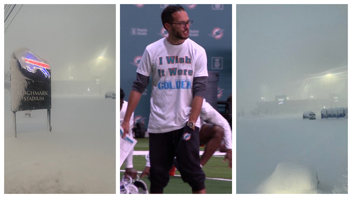 Dolphins Pack Scuba Gear, 1,400 Pounds Of Clothes For Buffalo Weather ...