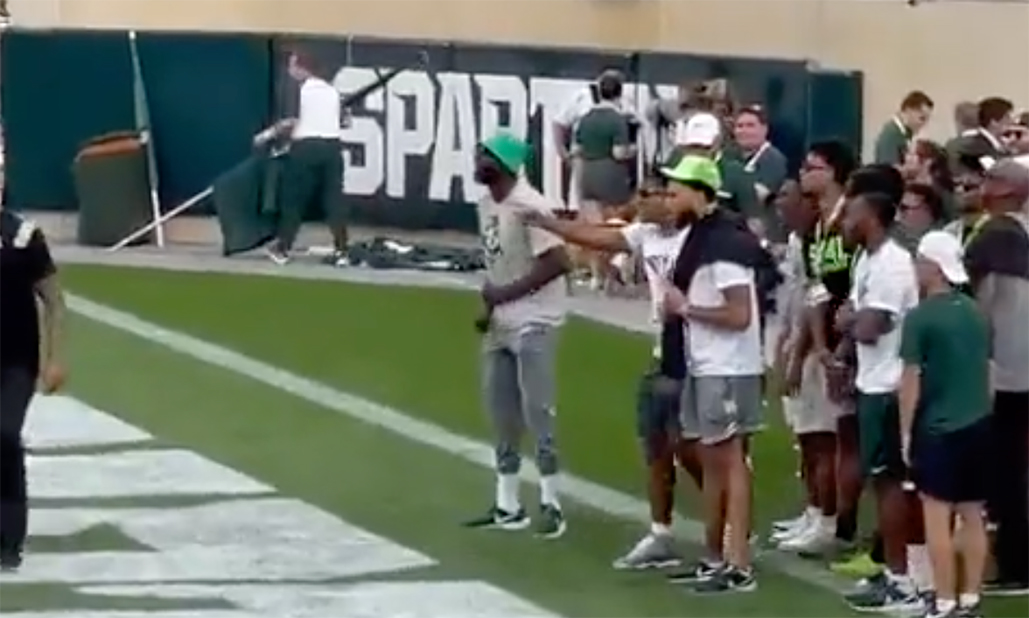 Draymond Green Looks Like Hypocrite After Yelling At Akron FB Players | OutKick