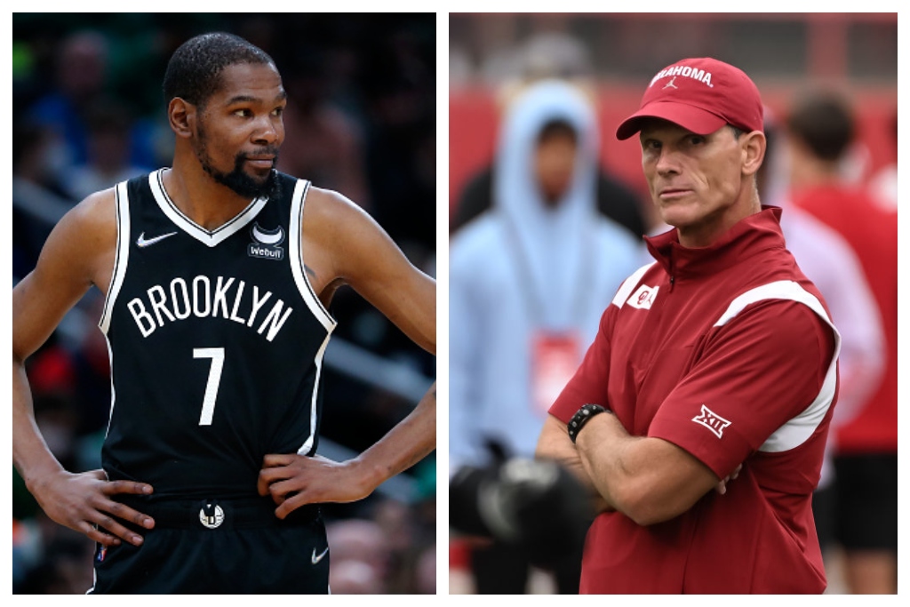 Kevin Durant Roasts Brent Venables During Blowout, Claps Back At Haters ...