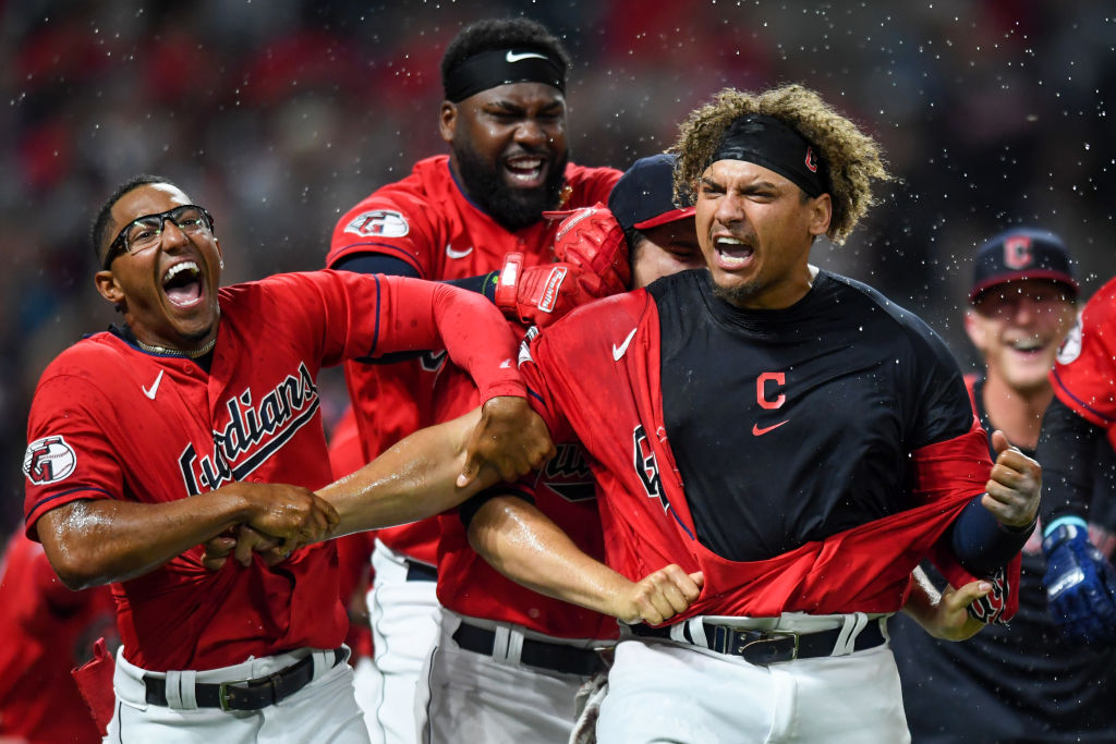 Josh Naylor Celebrates Guardians' Walk-Off With Awesome Headbutt | OutKick
