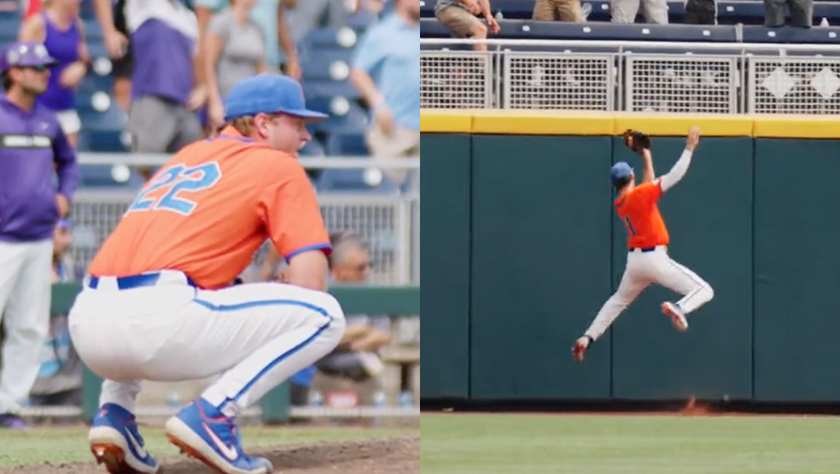 POV Of Florida Pitcher Reacting To Sick Game-Saving Catch Goes Viral ...