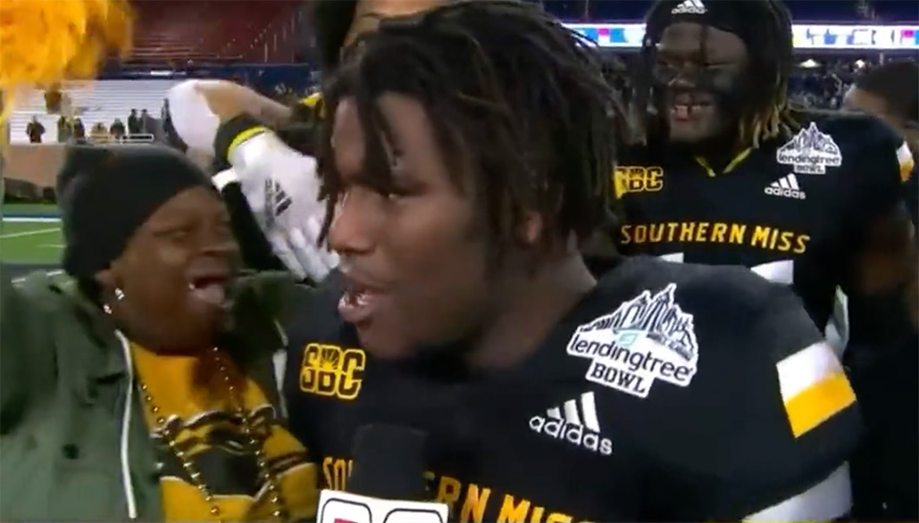 Frank Gore Jr. Curves Excited Auntie With Stiff Arm After Breaking Record