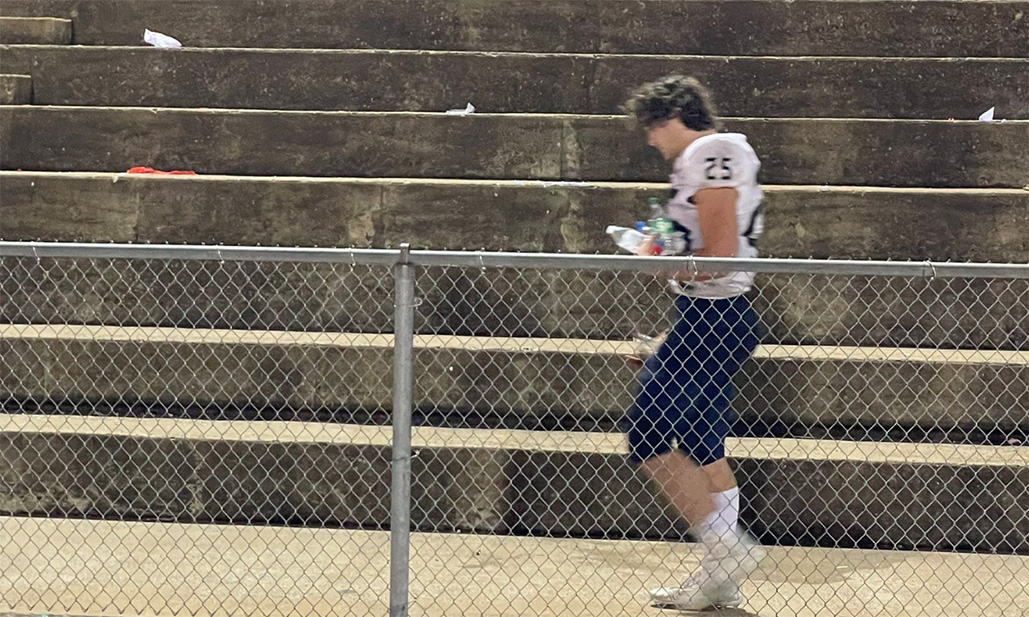 Navy Football Commit Stays After Historic Playoff Win To Pick Up Trash ...