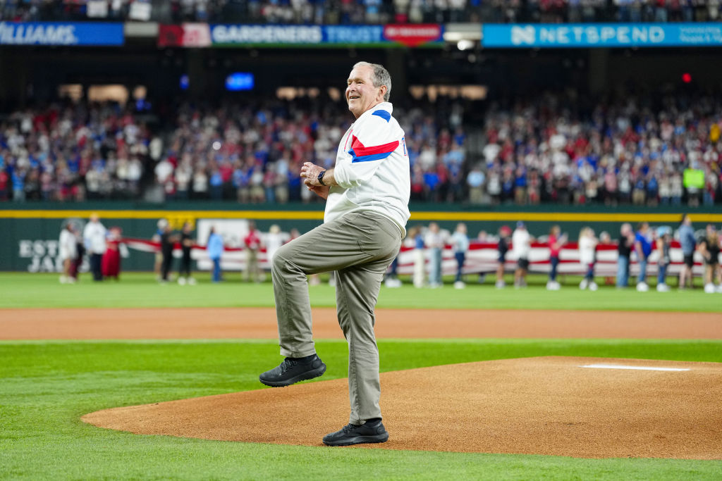 George W. Bush Had Back Surgery Before He Bounced World Series First ...
