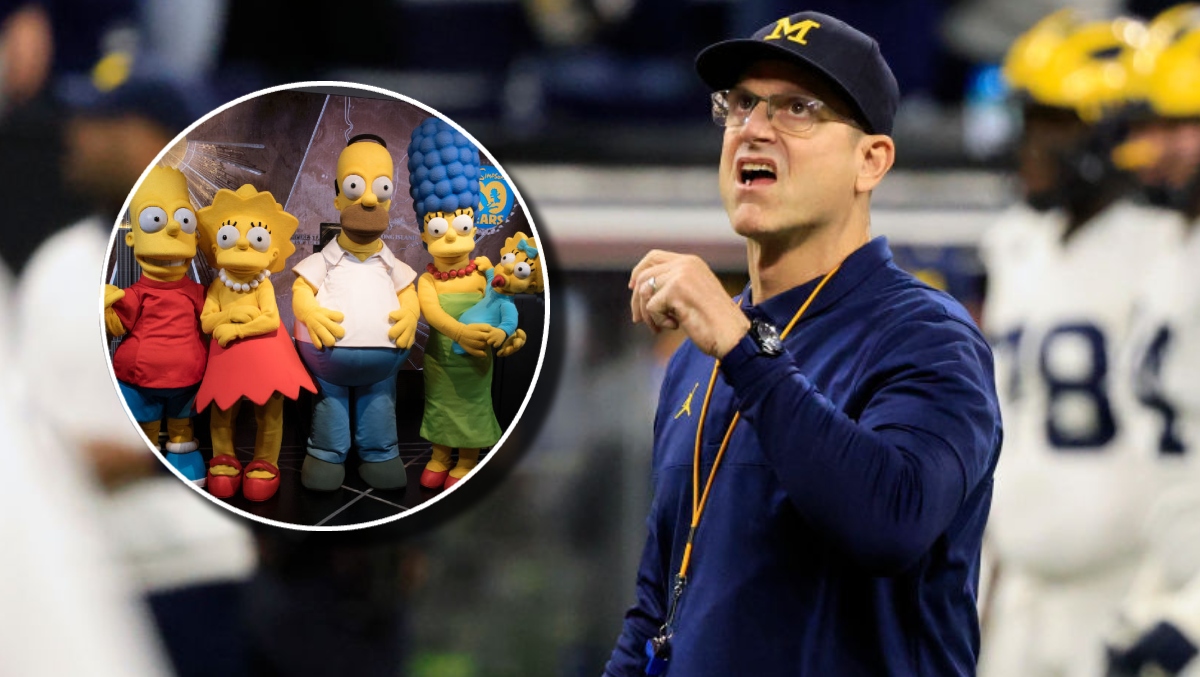 'The Simpsons' Take Shot At Jim Harbaugh With Sign Gag In Episode About ...