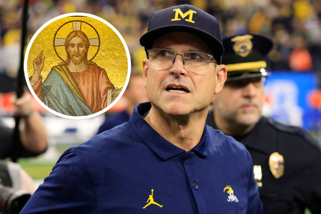 Jim Harbaugh Gives Scouting Report On Jesus At The Rose Bowl | OutKick