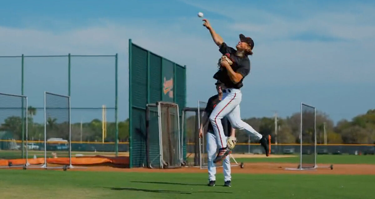 Jackson Holliday Shows Wicked Range With Sick Throw At Orioles Camp ...