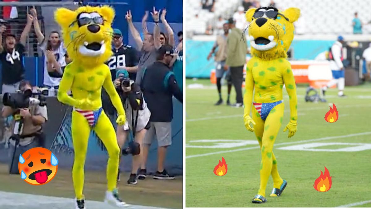 Jacksonville Mascot Struts His Stuff In A USA-Themed Speedo Against ... Jacksonville Mascot Struts His Stuff In A USA-Themed Speedo Against ...