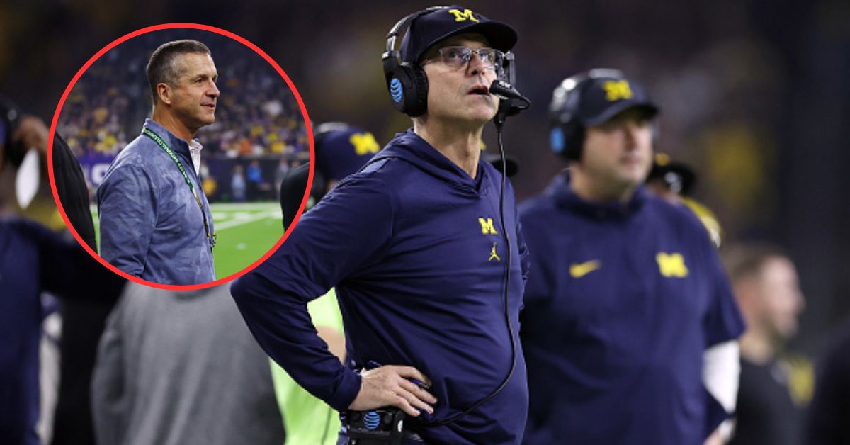 John Harbaugh Surprises Brother Jim Harbaugh At National Championship ...