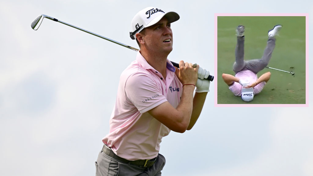 Justin Thomas Nearly Holes Out On 18, But Ball Hits Pin, Stays Out ...