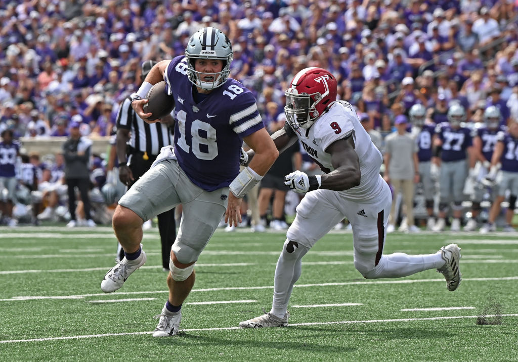 Kansas State's Will Howard Caps Off TD With Shotgunning Celly | OutKick