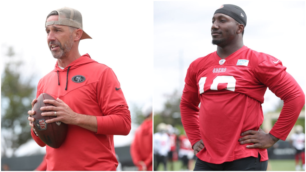 Kyle Shanahan Says Deebo Samuel Keeps Sending Him Shirtless Pictures ...