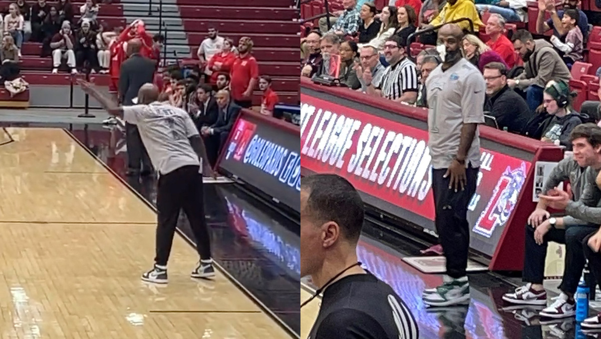 College Basketball Coach Rocking Jalen Hurts Jersey Goes Ballistic ...