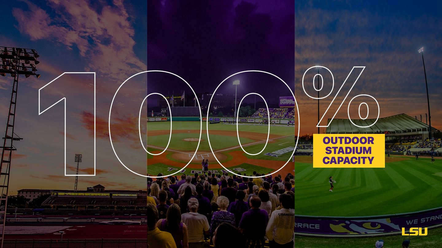 LSU to Allow Full Capacity for Outdoor Sporting Events, No Masks ...