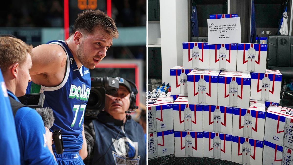 Mavs Star Luka Doncic Gifted With Massive 'Recovery' Beer Haul | OutKick