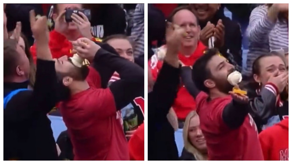 Is This NC State Fan Chugging Mayo Disgusting Or Electric? | OutKick