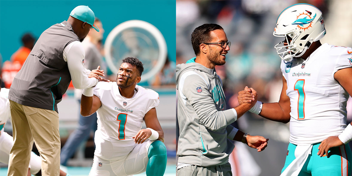 Mic'd Up Tua Tagovailoa Shows Contrast Of Brian Flores, Mike McDaniel ...