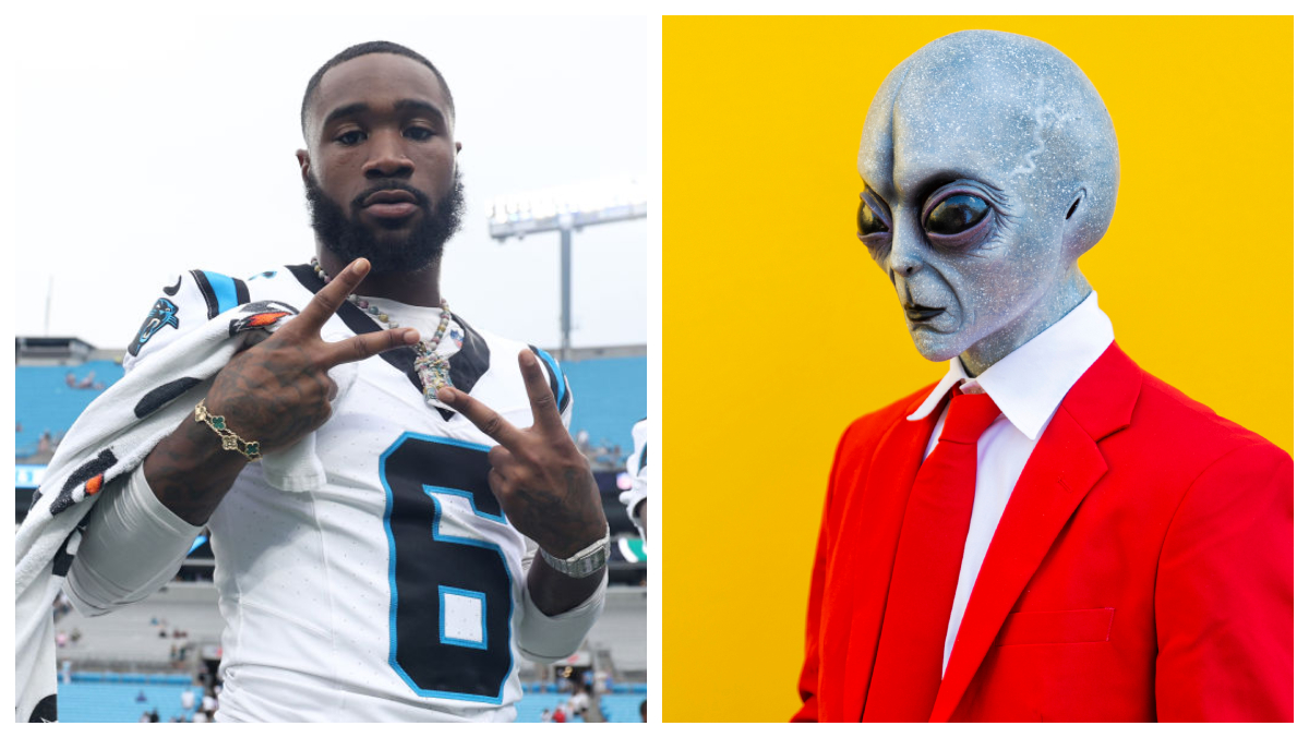 Panthers RB Miles Sanders Thinks Aliens Take Over Human Bodies on Earth ... Panthers RB Miles Sanders Thinks Aliens Take Over Human Bodies on Earth ...