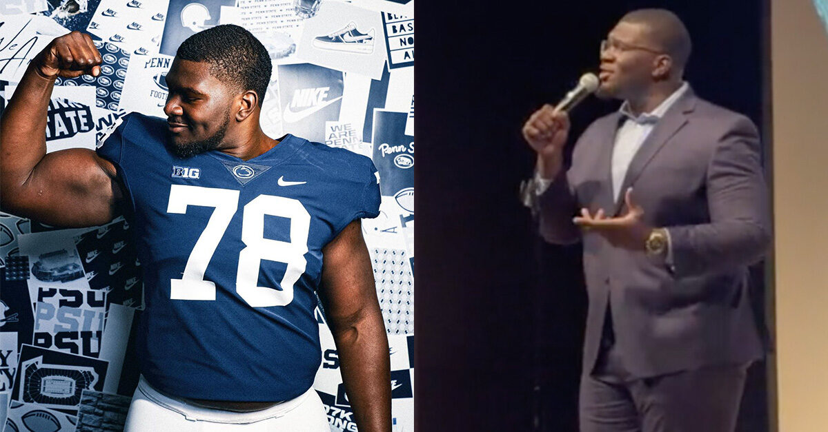 Penn State's 6 foot 4, 315lb O-Lineman Dazzles With His Voice Of An ...