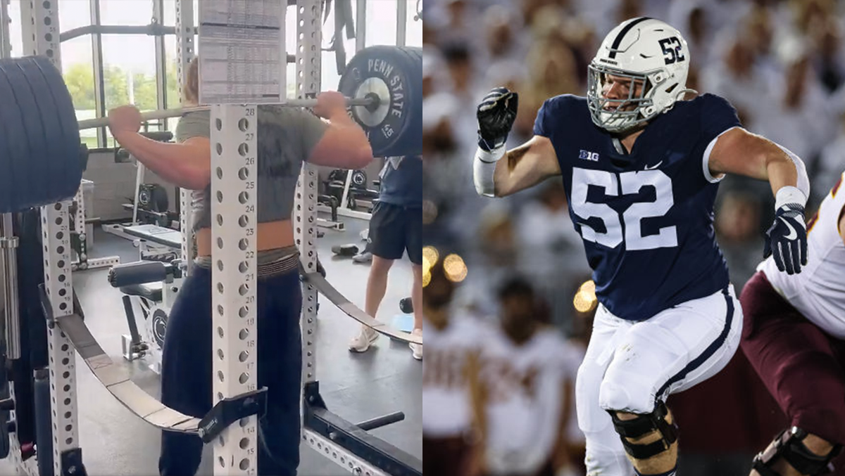 Penn State D-Tackle Smashes All-Time Squat Record As If It's No B