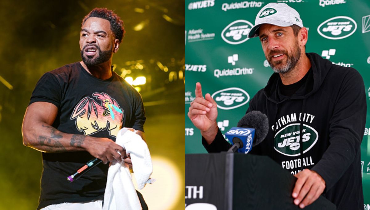 Aaron Rodgers Bonds With Wu-Tang Clan's Method Man At Jets Practice ...