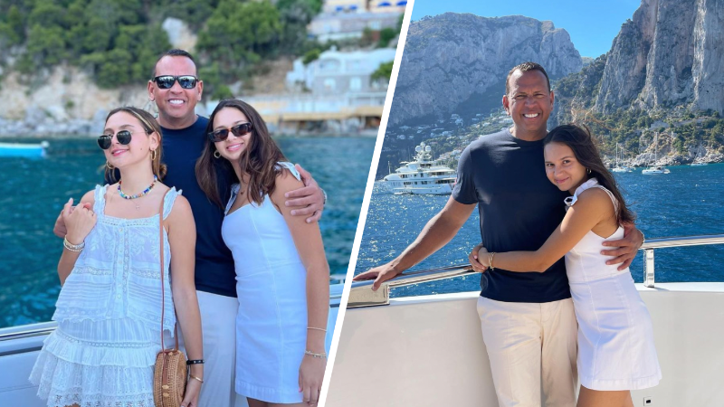 A-Rod’s Girls Join Him in Italy Following PDA Photo-Op With GF Kathryne ...