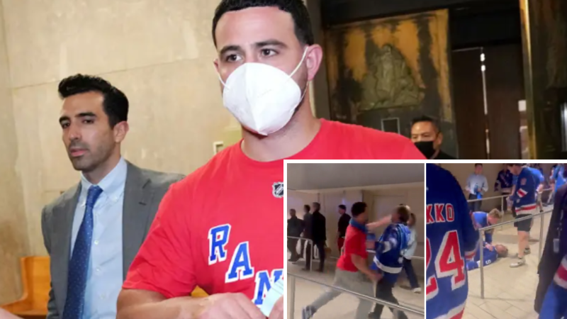 Disgraced Rangers Fan Who Cold-Clocked Lightning Fan Tells Police ...