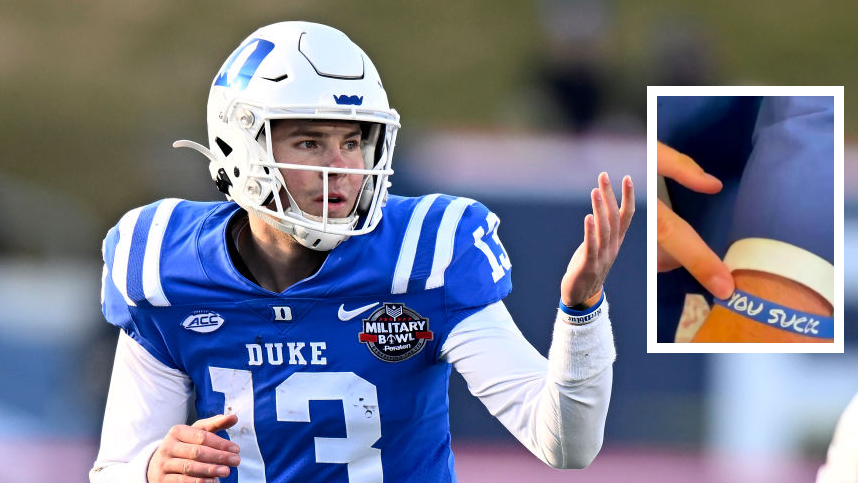 Duke QB Riley Leonard Requests His Mom Text Him 'You Suck' Before Every ...
