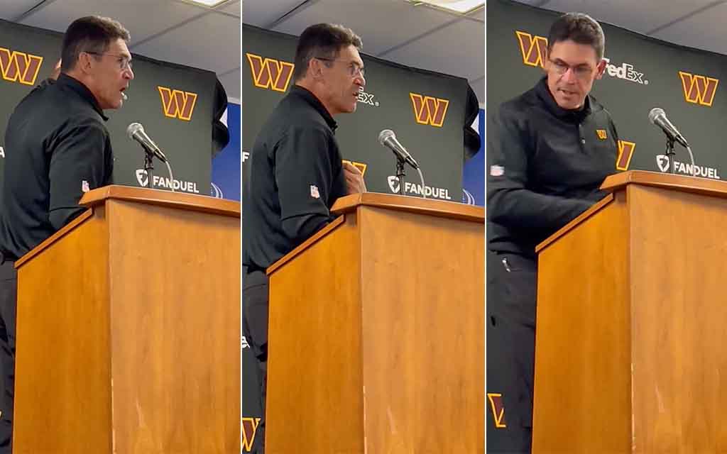 Commanders' Ron Rivera Blows Up During Victory Press Conference | OutKick