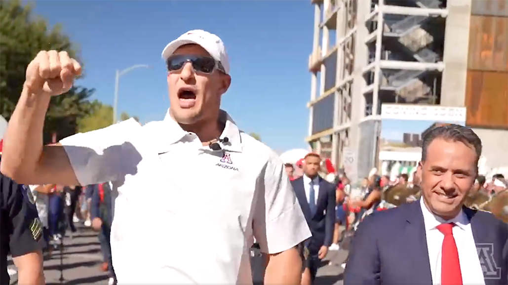Rob Gronkowski Shows Up At Arizona Football Game And Goes Bonkers | OutKick