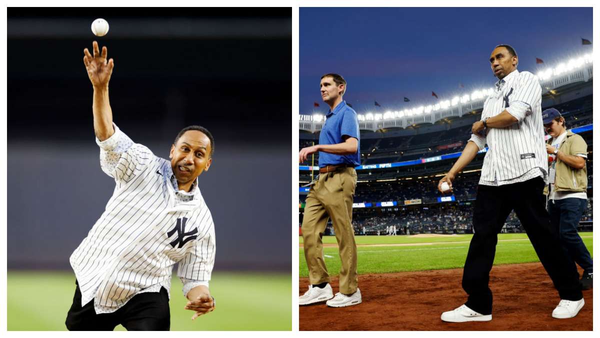Stephen A. Smith Fails Under Pressure Throwing Out First Pitch At ...