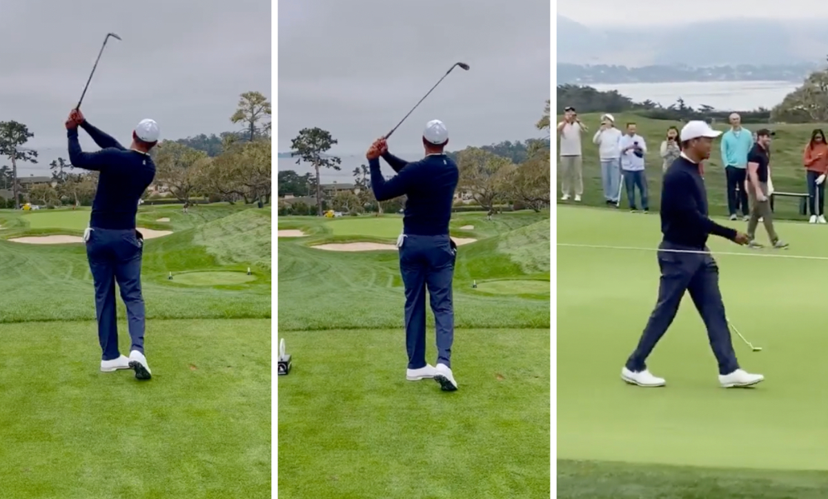 Tiger Woods Plays A Round At His Par 3 Course At Pebble Beach: Video ...