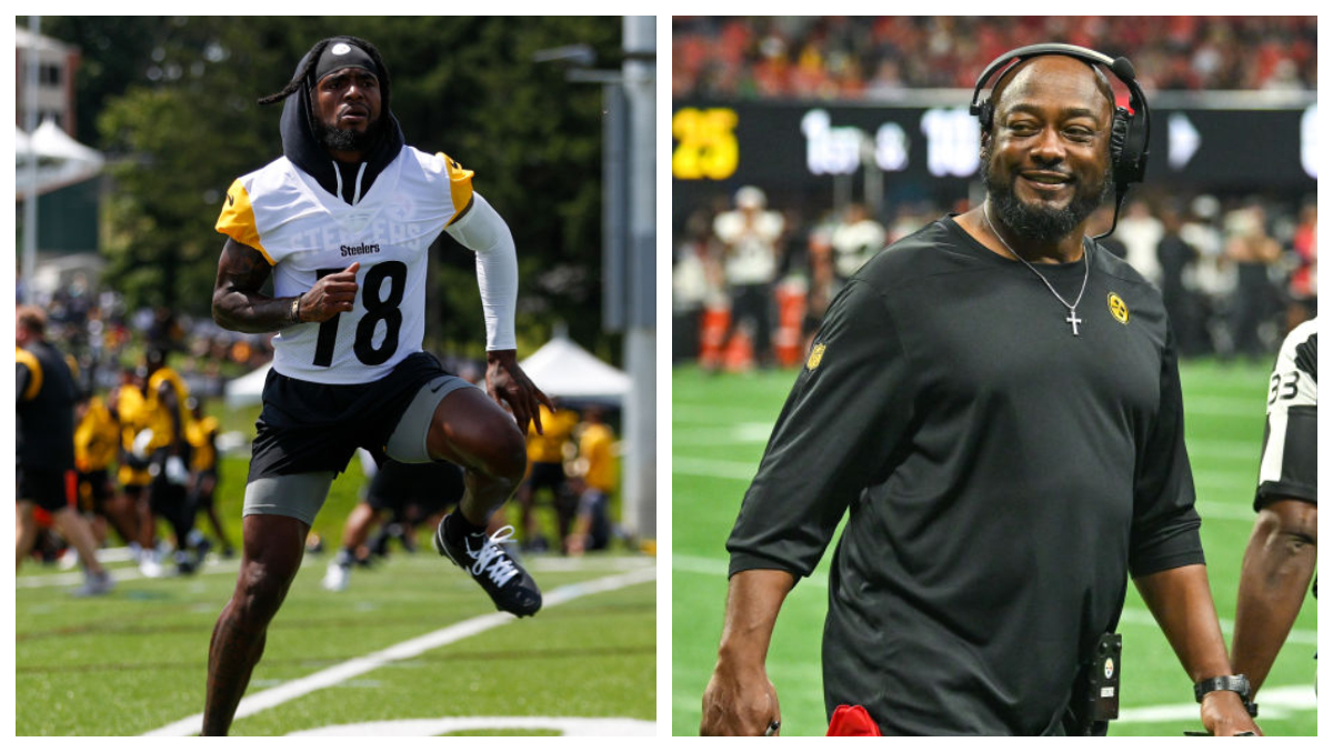 Mike Tomlin Pokes Fun At Diontae Johnson's Rehab As Steelers WR Works His Way Back Onto Field ...