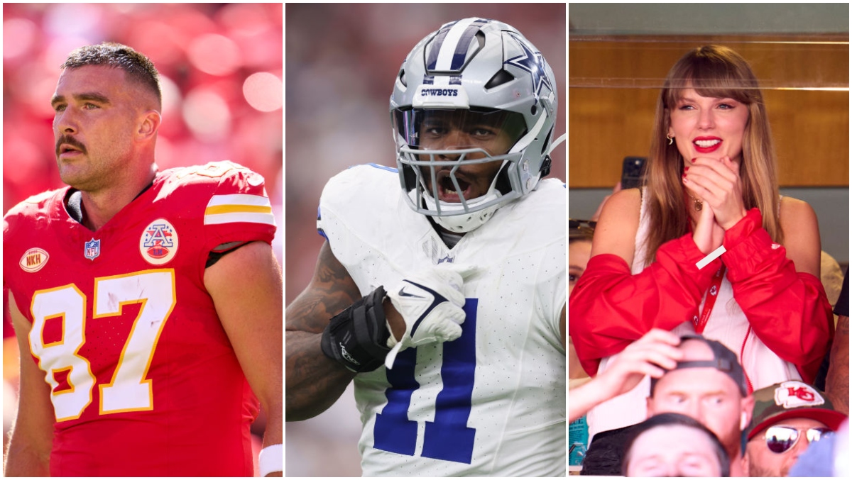 Micah Parsons Likens Travis Kelce's Courting Of Taylor Swift To Steph ...
