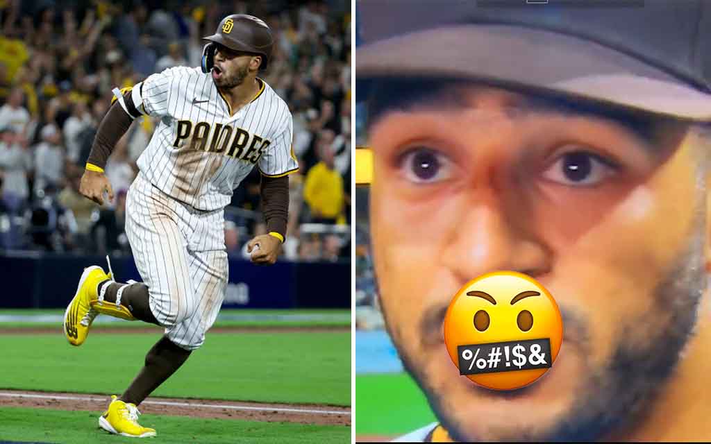 Trent Grisham Drops F-Bomb On Live TV After Padres Beat Dodgers | OutKick