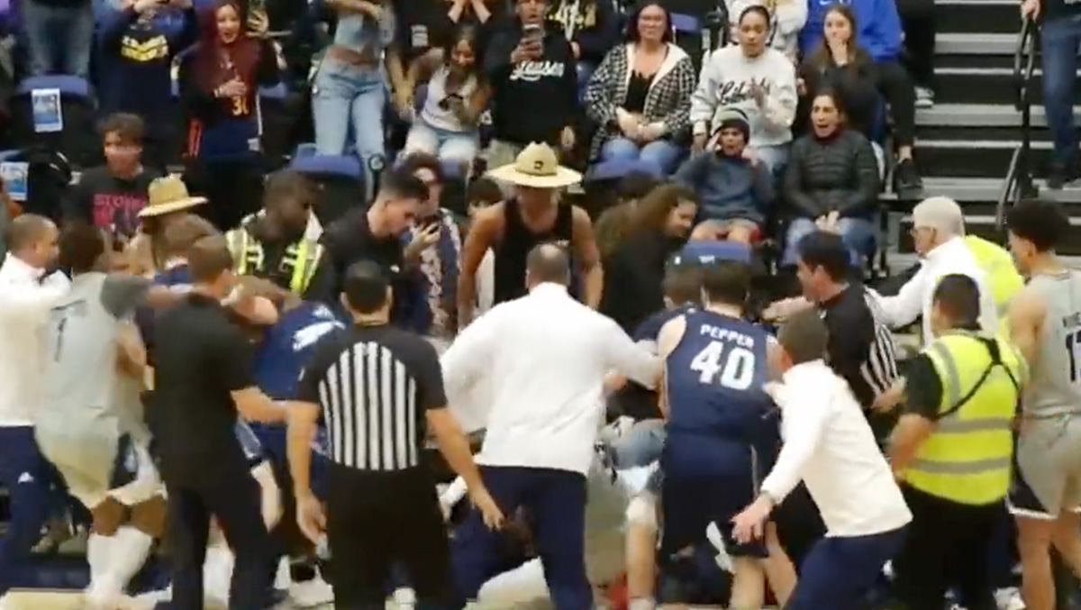 Nasty College Hoops Brawl Causes Benches To Clear, Multiple Ejections ...