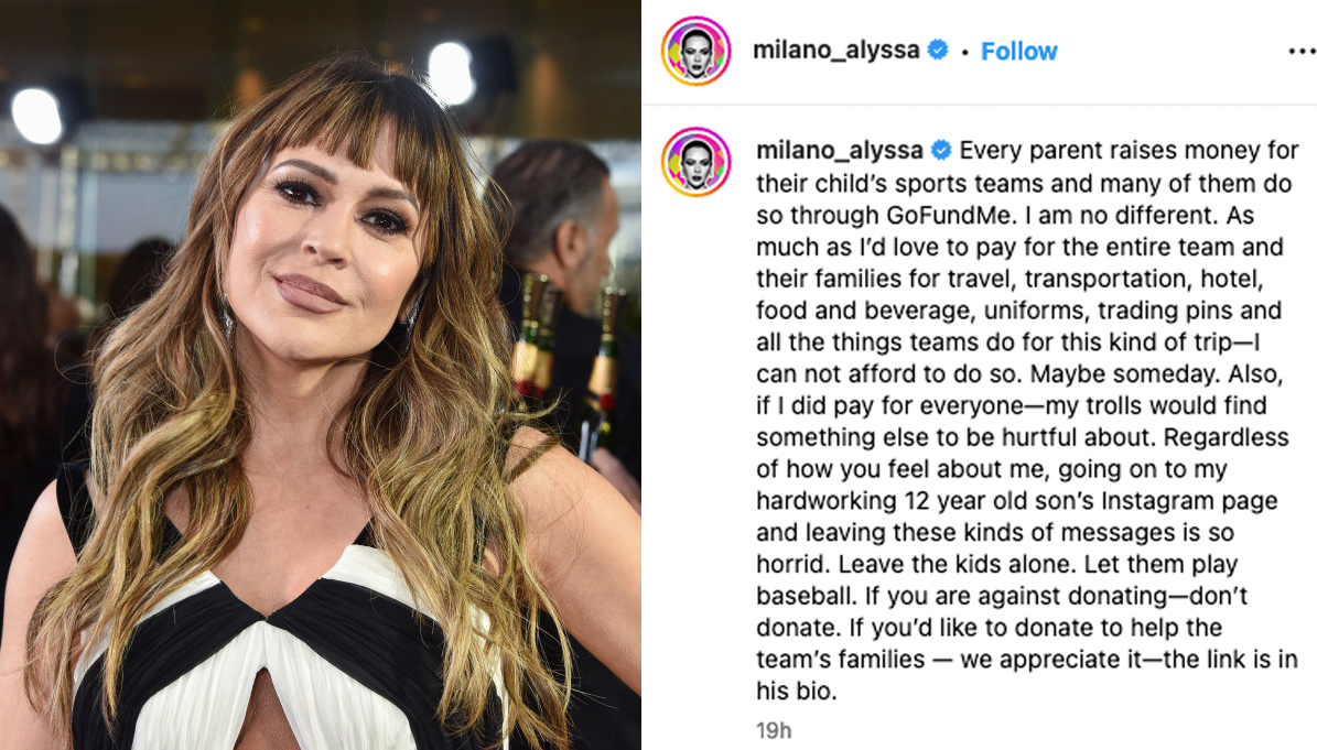 Scumbag Alyssa Milano Continues Travel Ball Panhandling Scheme After Clay Travis Donation | OutKick