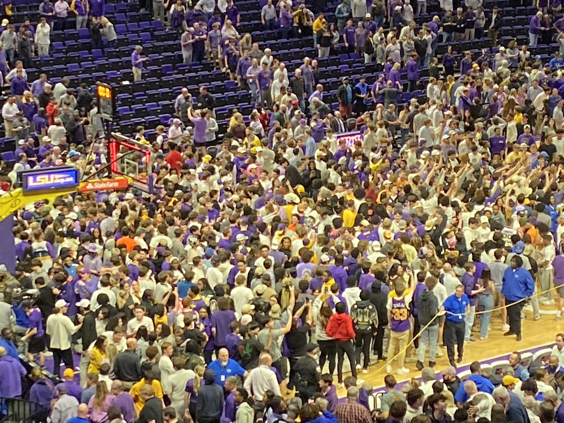 Angel Reese Tackles LSU's Tyrell Ward After His Buzzer Beater Buries No ...