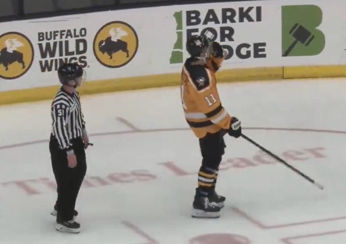Minor League Hockey Player Mocks Referees By Pretending To Be Blind ...