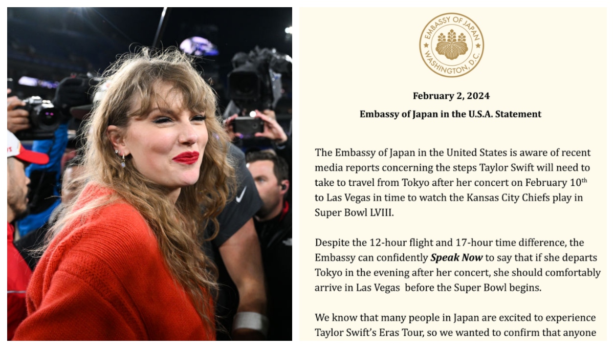 Japanese Embassy Releases Statement Telling Swifties To Calm Down | OutKick