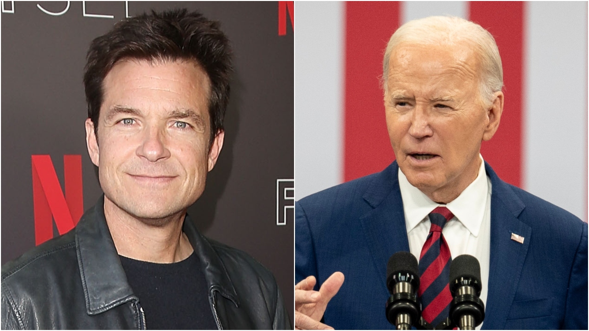 Jason Bateman Wears Outrageous Outfit While Meeting Biden, Obama And ...