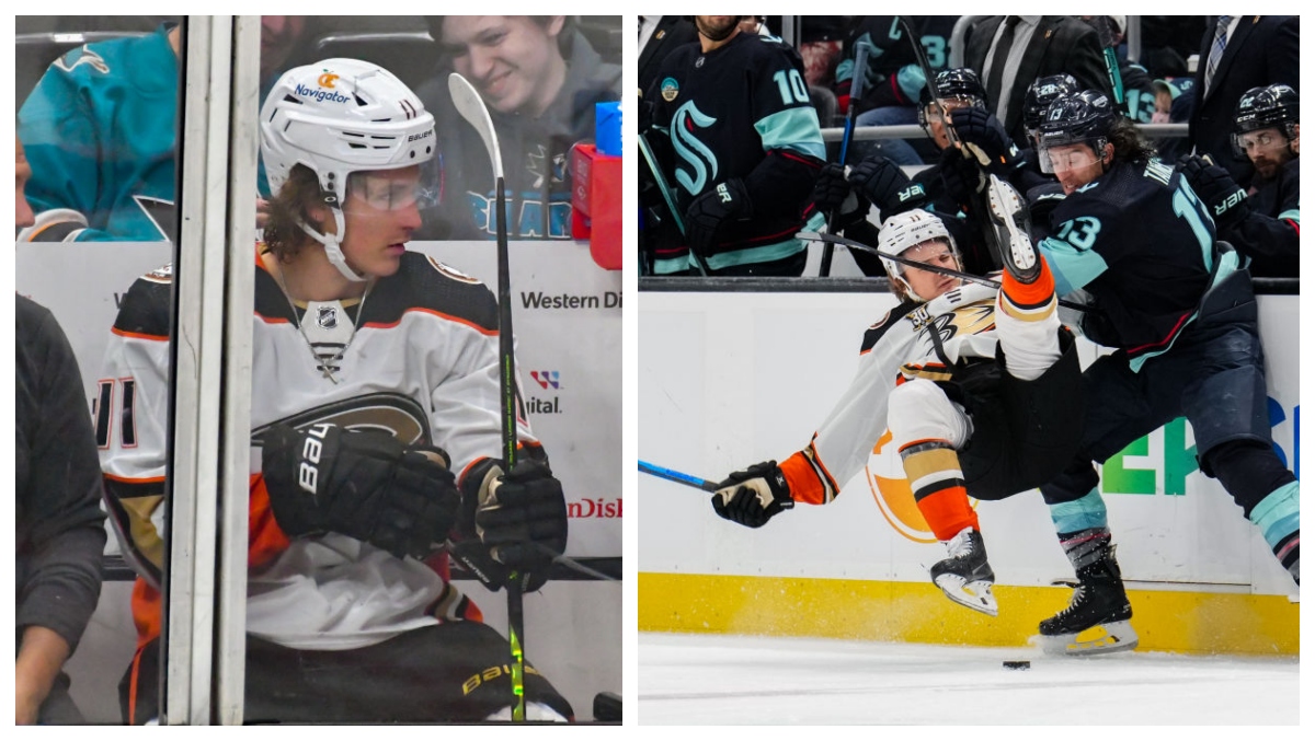 Anaheim Ducks' Trevor Zegras Destroys Penalty Box Camera | OutKick