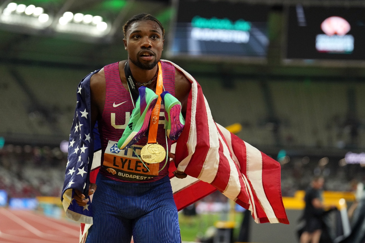 Noah Lyles Says It's 'Bittersweet' To Represent The United States As A ... Noah Lyles Says It's 'Bittersweet' To Represent The United States As A ...
