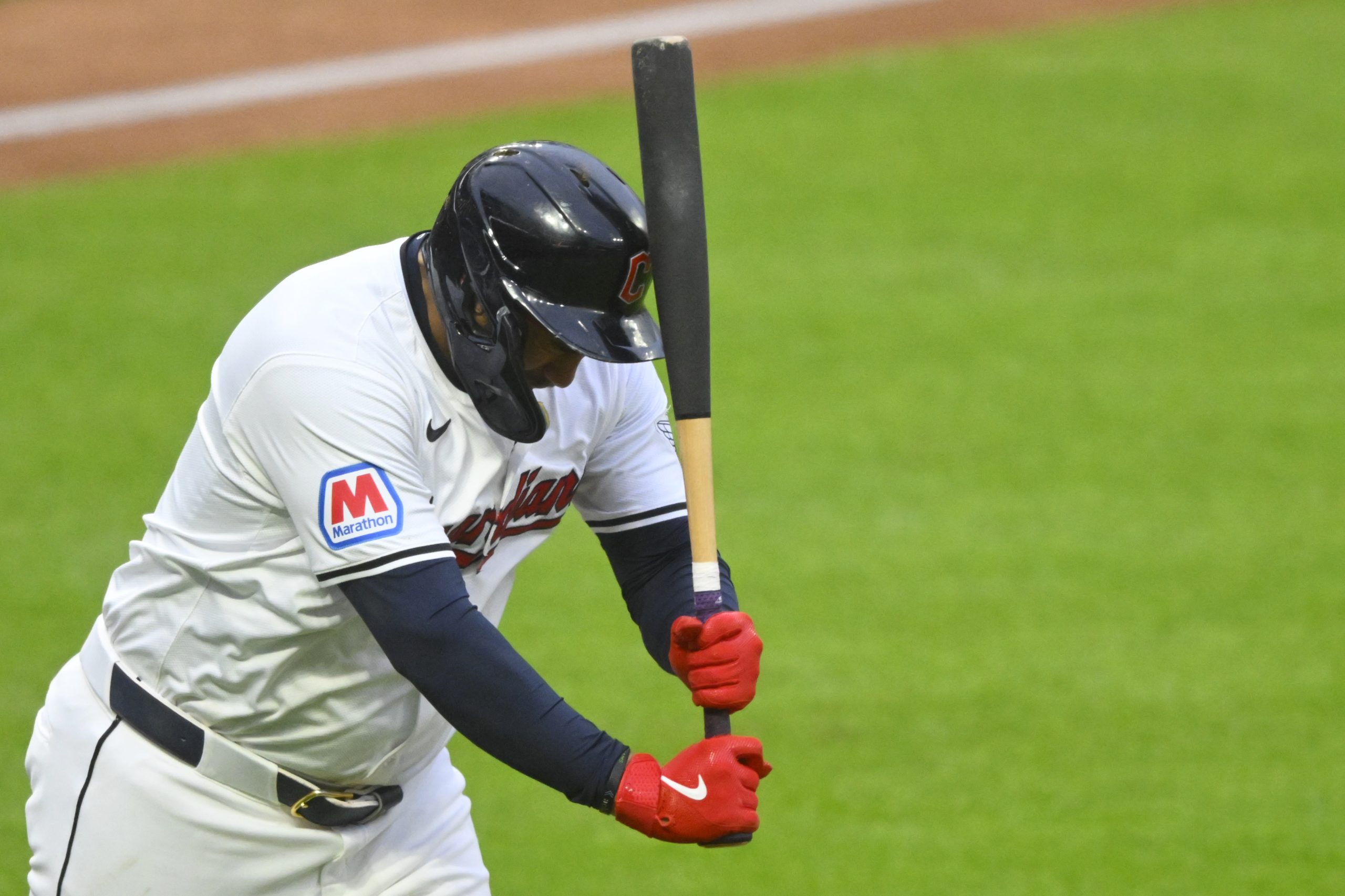 Guardians First Baseman Josh Naylor Celebrates A HR By Whacking Himself ...