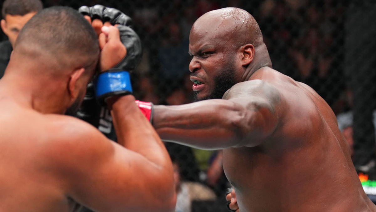 UFC Fighter Derrick Lewis Moons Crowd, Throws Cup At Reporters | OutKick
