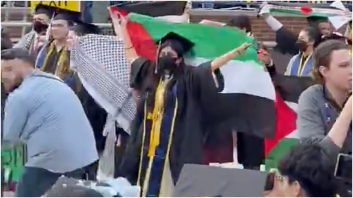 Protesters Crash University Of Michigan Graduation: VIDEO | OutKick