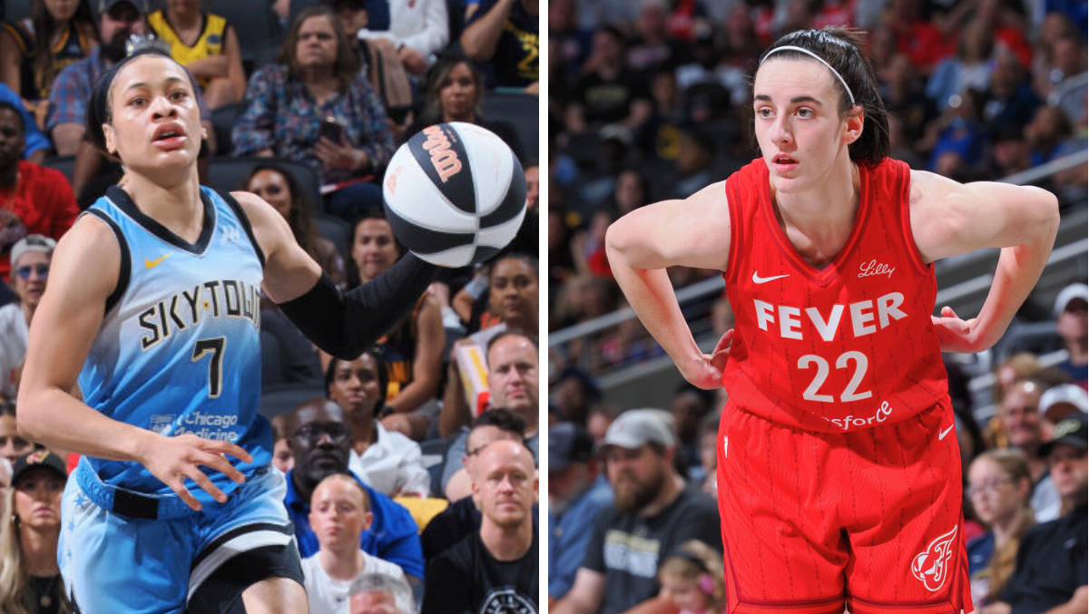 Sky's Chennedy Carter Blatantly Shoulder Checks Caitlin Clark To The ...